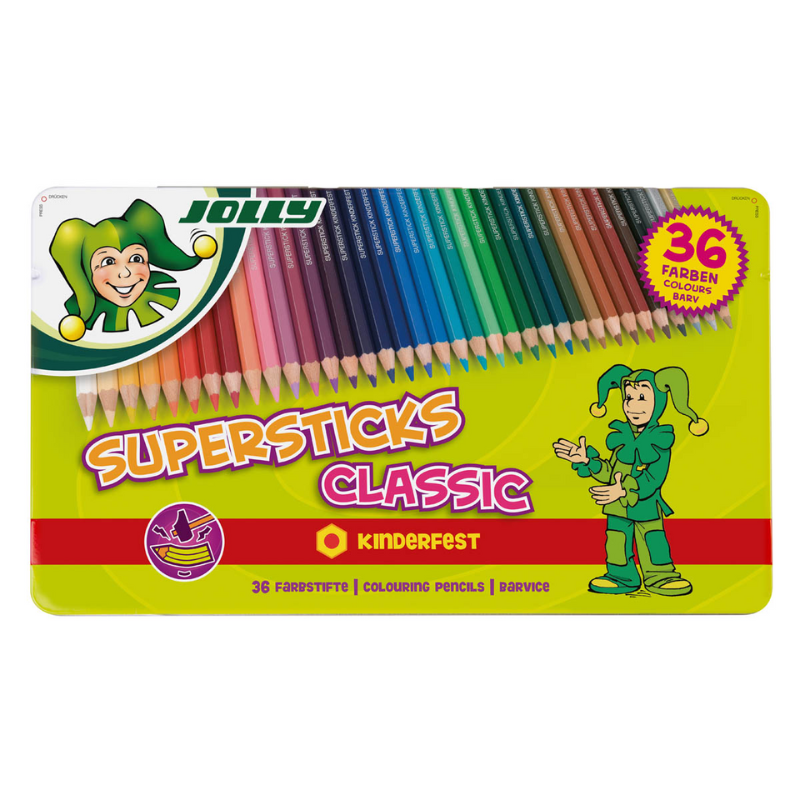 Barvice Jolly Supersticks Classic 36/1 v kovinski škatli | PETKA