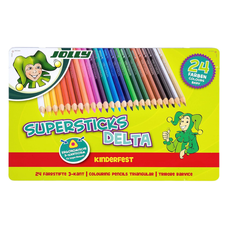 Barvice Jolly Supersticks Delta 24/1 v kovinski embalaži | PETKA