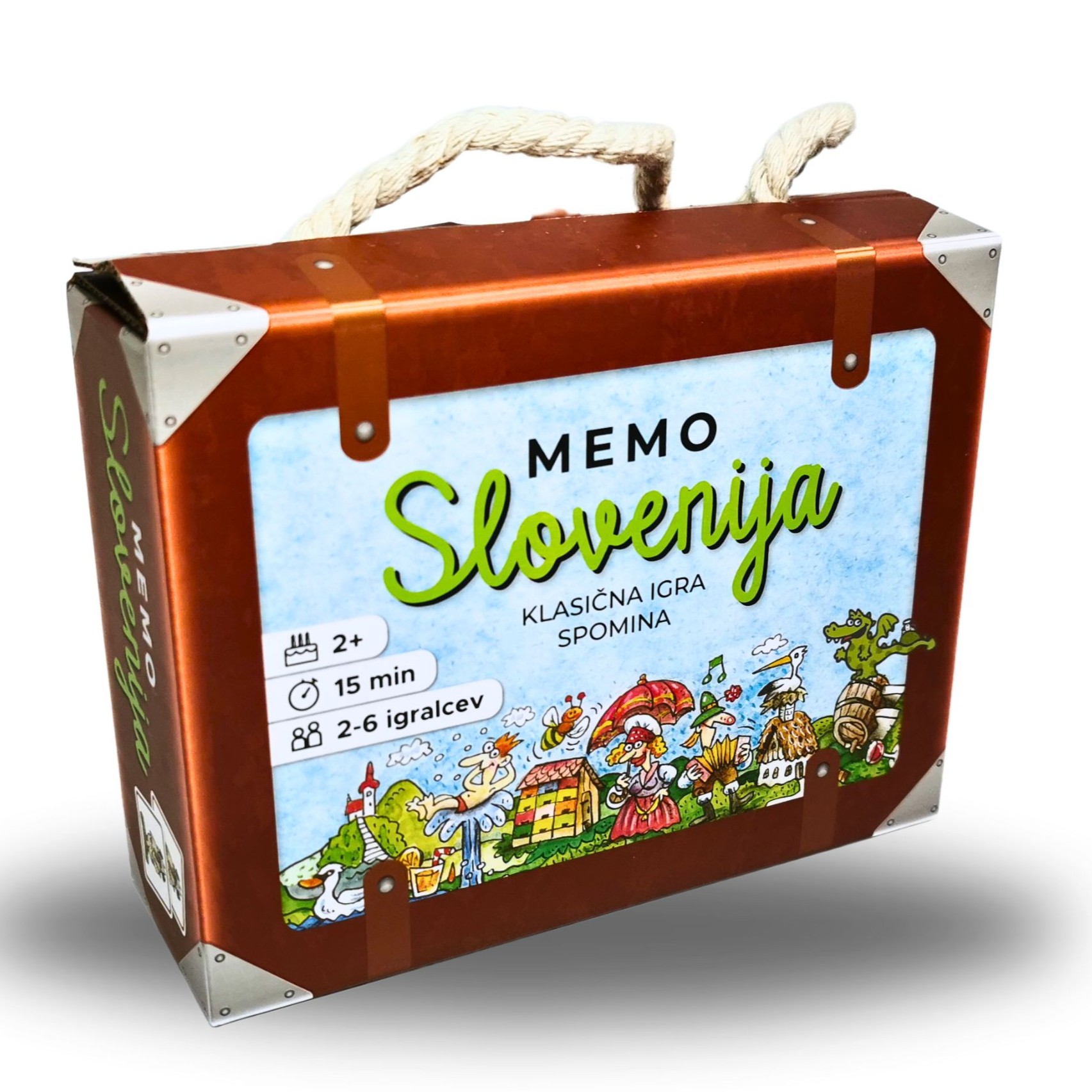 Družabna igra Spomin Slovenija za 2-6 igralcev | PETKA