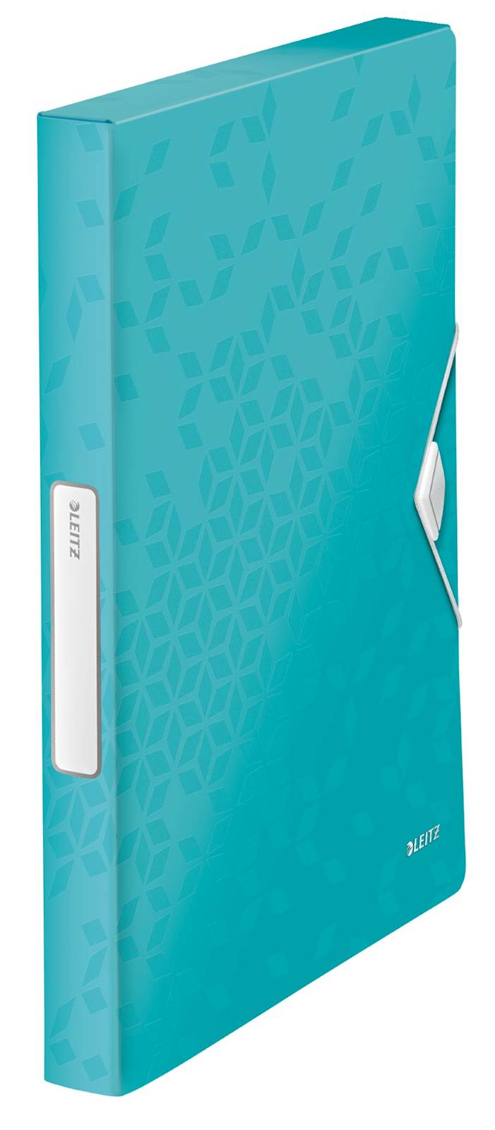 Leitz WOW turkizna A4 3cm mapa z elastiko za obsežne dokumente | PETKA
