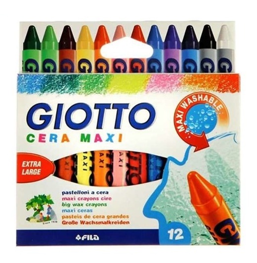 Velike, pralne in živahne voščenke Maxi Giotto 12/1 | PETKA