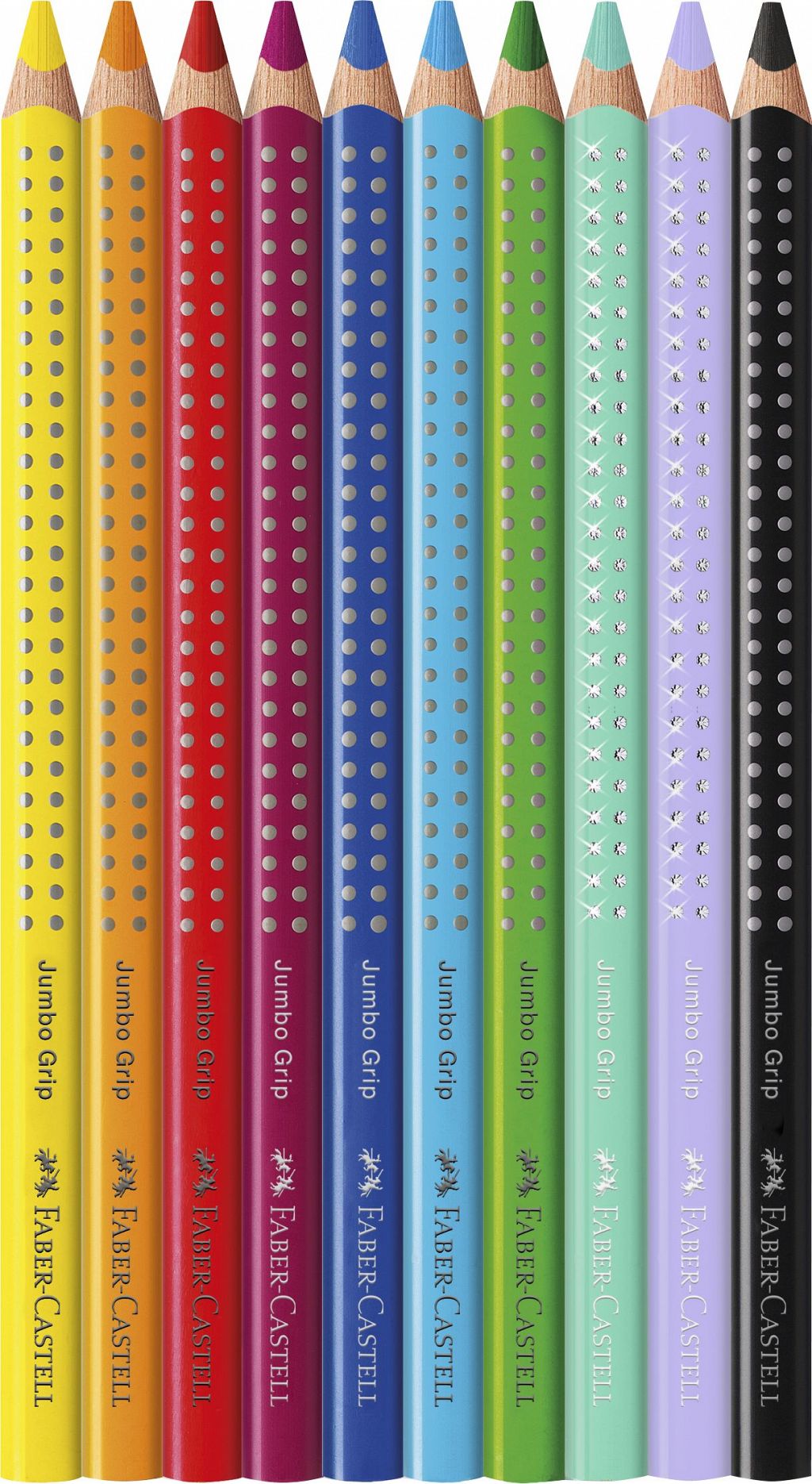 Debele barvice za otroke Faber-Castell Jumbo Grip (10 barv) | PETKA