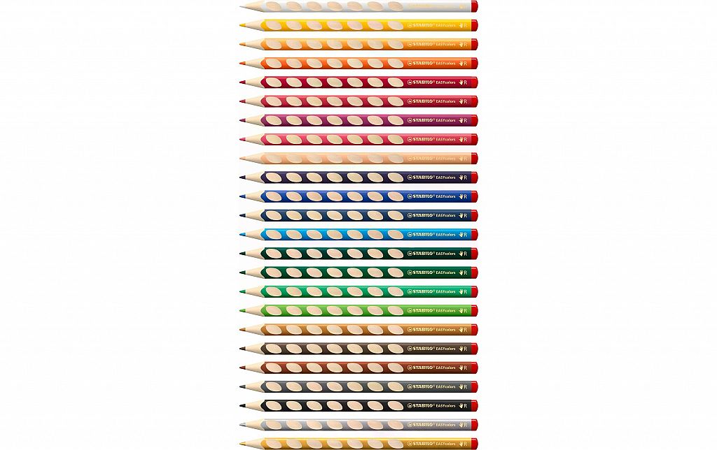Ergonomske barvice Stabilo EASYcolors za desničarje 24 kosov | PETKA