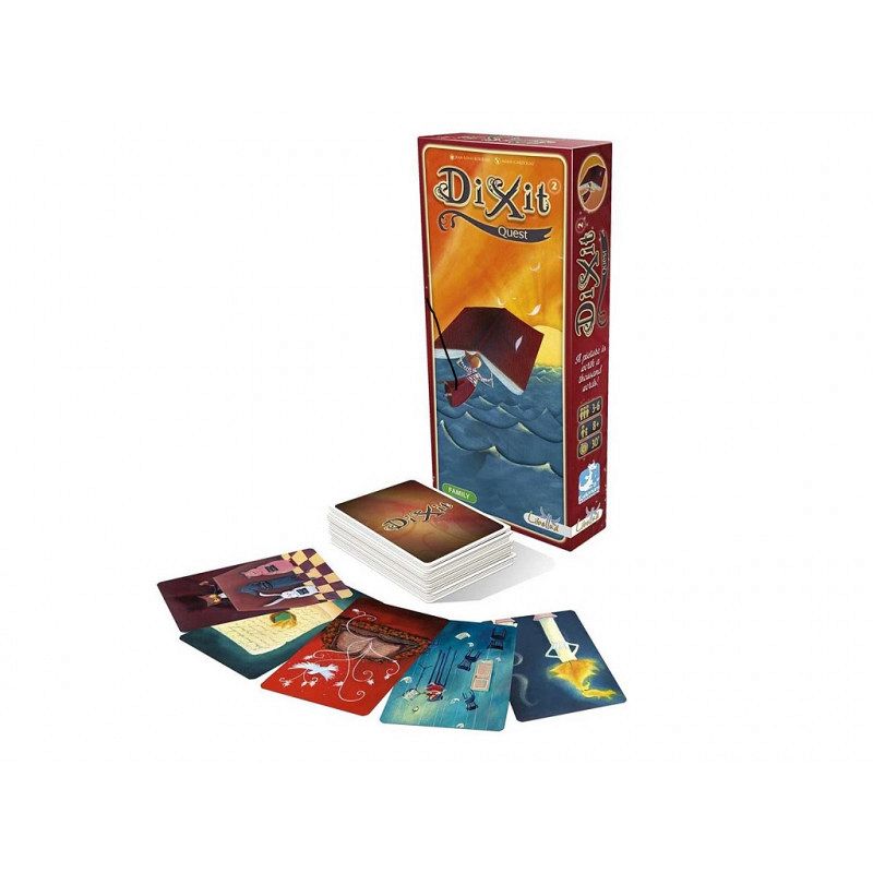 Dixit Quest – razširitev družabne igre Dixit s 84 novimi kartami | PETKA