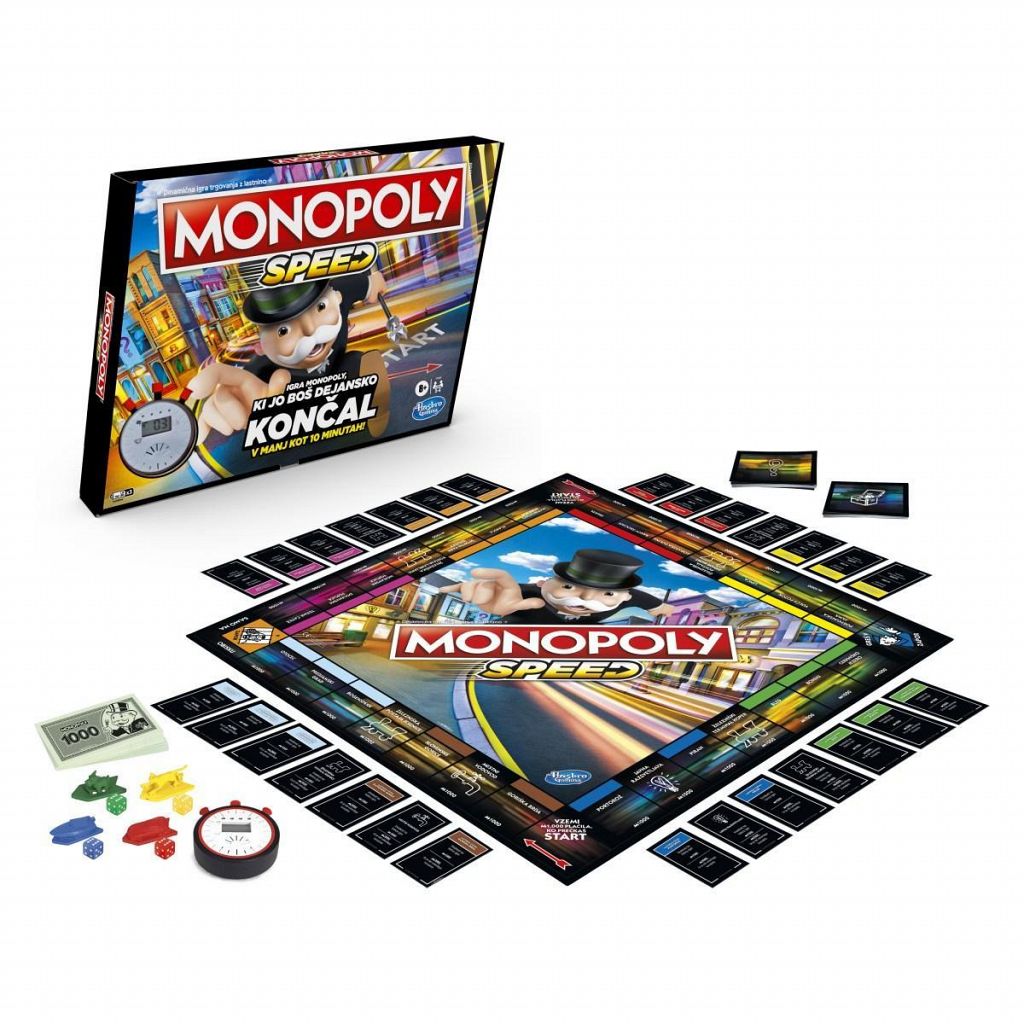 Družabna igra Monopoly Speed je hitra različica klasične igre | PETKA