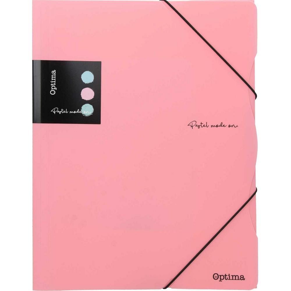 Mapa z elastiko A4 Optima Pastel | PETKA