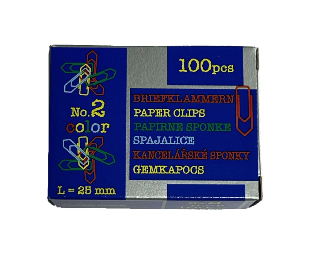 Sponke za papir Niko št. 2 100/1 - barvne | PETKA