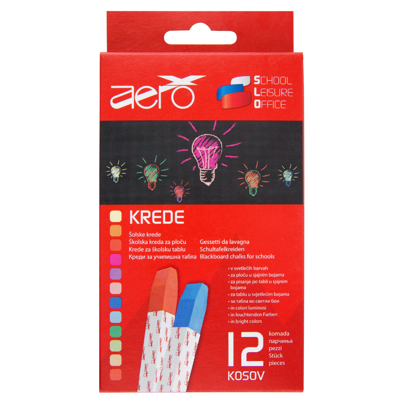 Krede Aero šolske 12/1 barvne | PETKA
